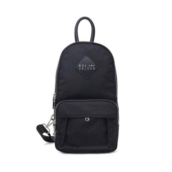 SOL AND SELENE | Bags | New Sol And Selene Hustle Backpack In Black ...